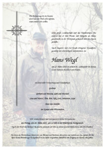 Bestattung Geiger - Trauerfälle