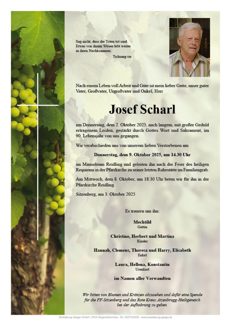 Bestattung Geiger - Trauerfälle